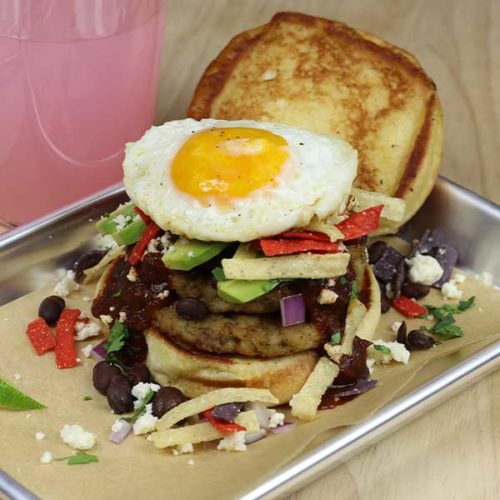 Huevos rancheros Chicken sausage Breakfast Sandwich - Brakebush