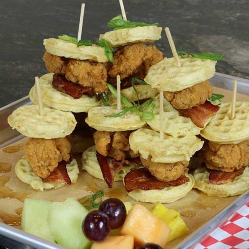 Mini Chicken and Waffles - Brakebush